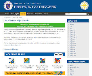 PLAI - Southern Tagalog Region Librarians Council: List of Senior High ...