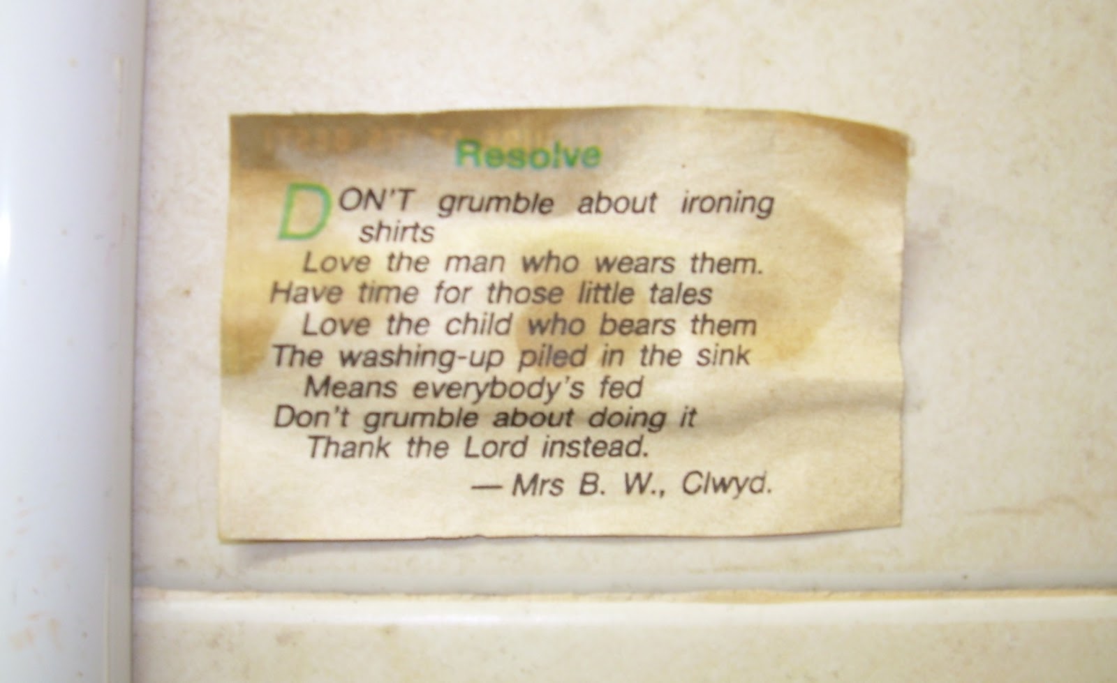 Lady Violet's Garden: Resolve. A poem about home work!