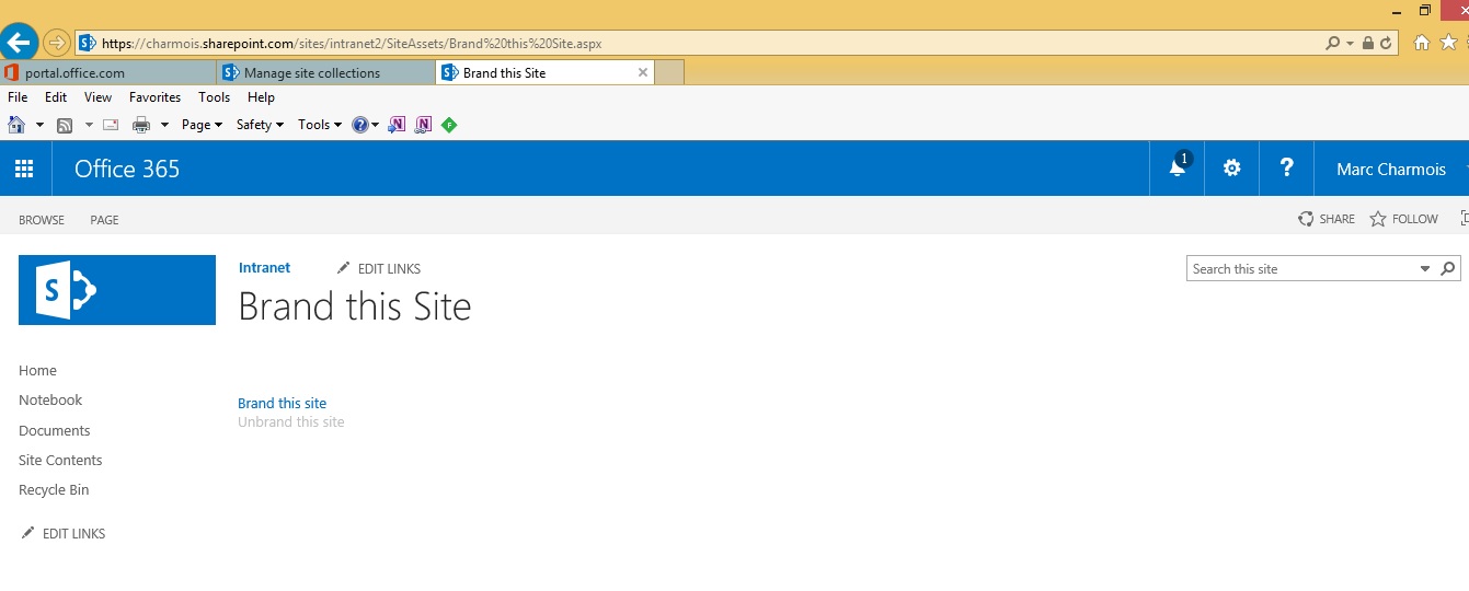 Azure & Co: Branding a SharePoint Online team site using the SharePoint JavaScript Object Model