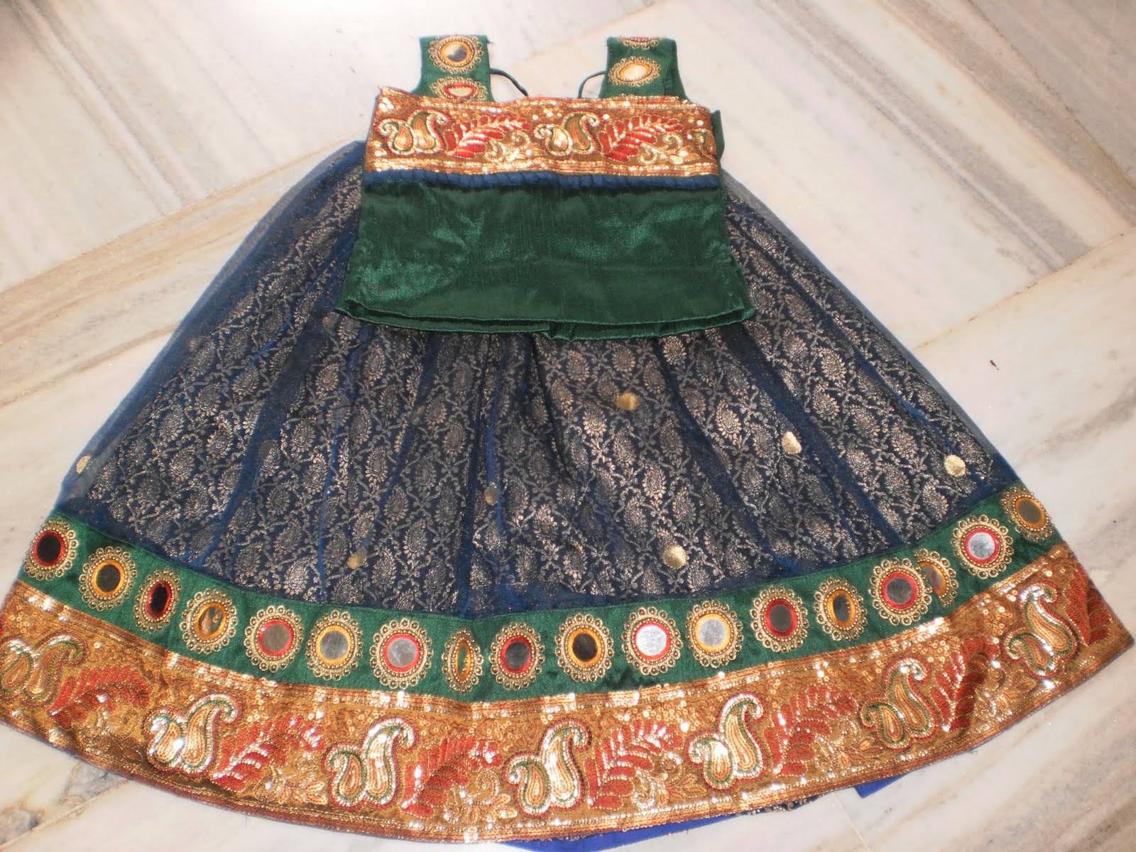 Sparkling Fashion: Exclusive langa blouse designs for kids