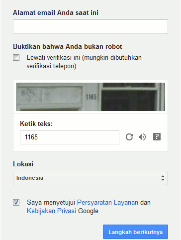 CARA DAFTAR AKUN GMAIL: CARA DAFTAR AKUN GMAIL BARU