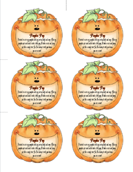 Beachy's Craft Cottage: Pumpkin Poop Treat Bags