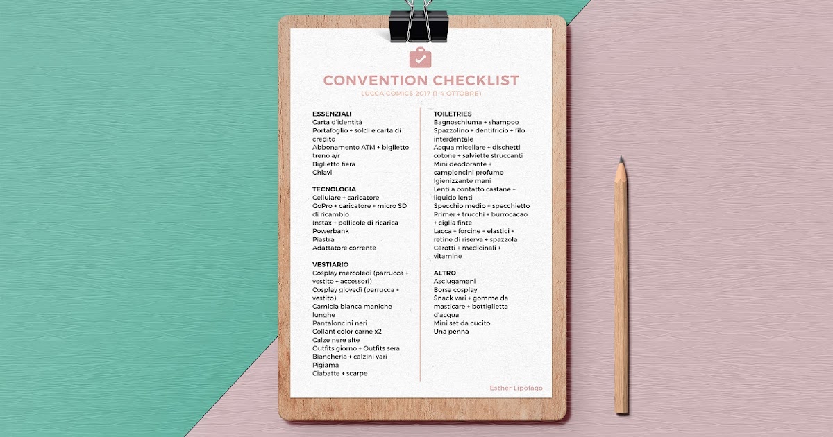 Cosplay Travel Checklist | Icecream Kingdom - Esther Lipofago