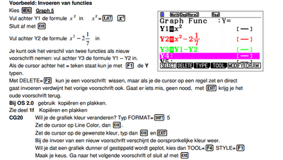 MONTE WIS: Havo 4:: inleiding Grafische Rekenmachine (plotten)