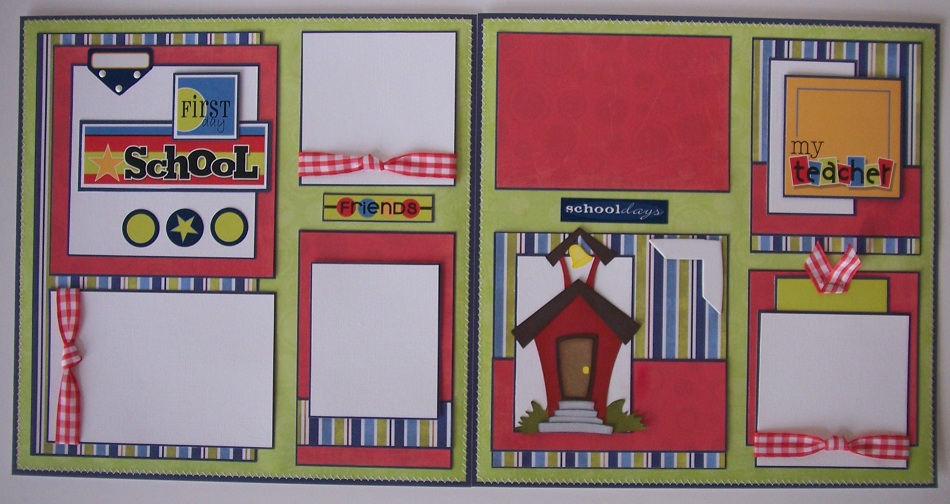 BLJ Graves Studio: School Scrapbook Page