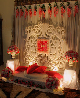 Kerja Kahwin Kuala Kangsar: Mini Pelamin Kerawang Tema Pink Putih