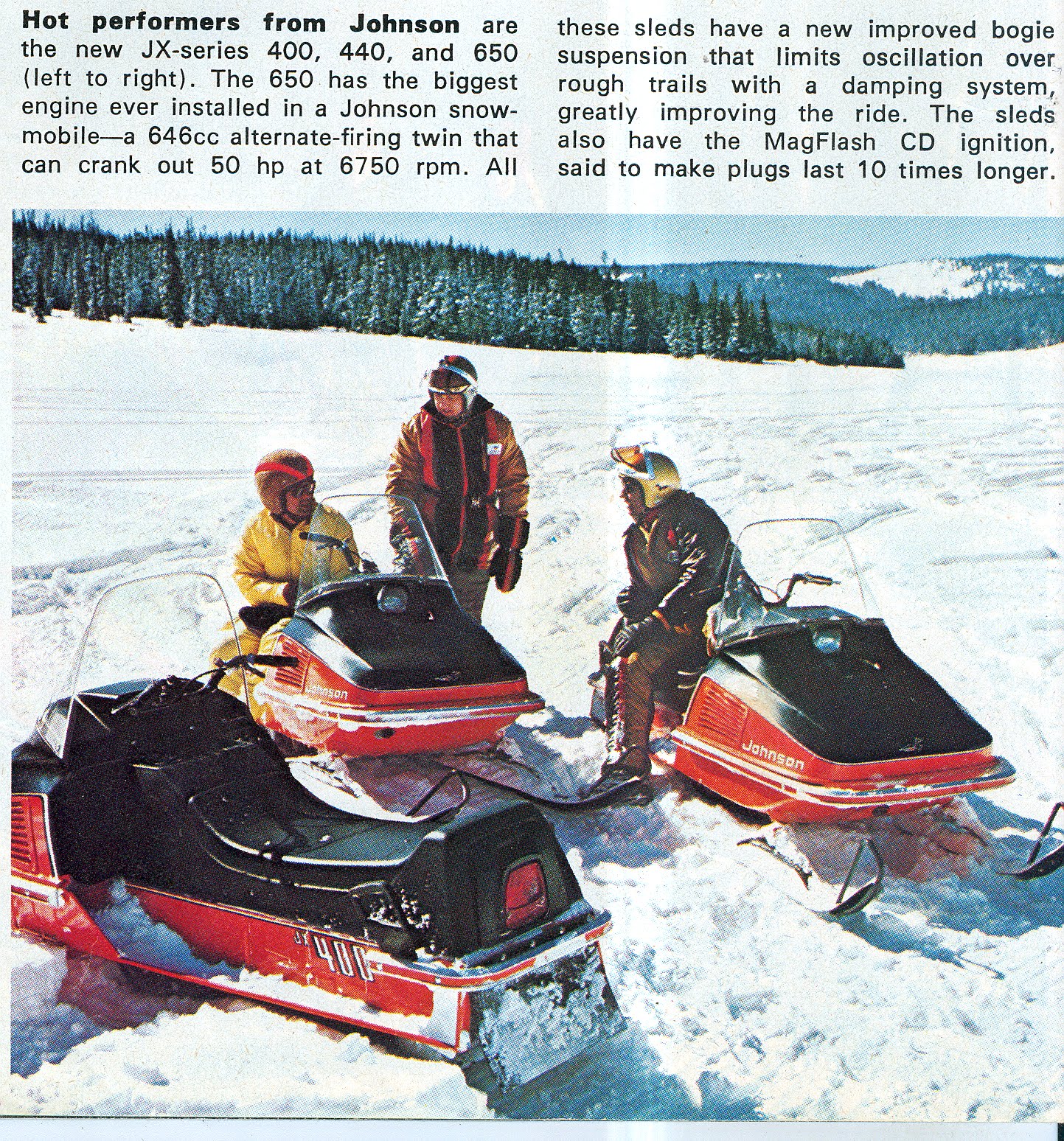 CLASSIC SNOWMOBILES OF THE PAST: 1974 JOHNSON SNOWMOBILES