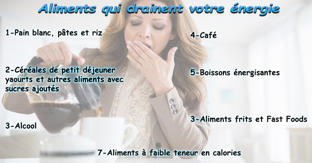 Sports et Santé: 7 Aliments qui drainent votre énergie