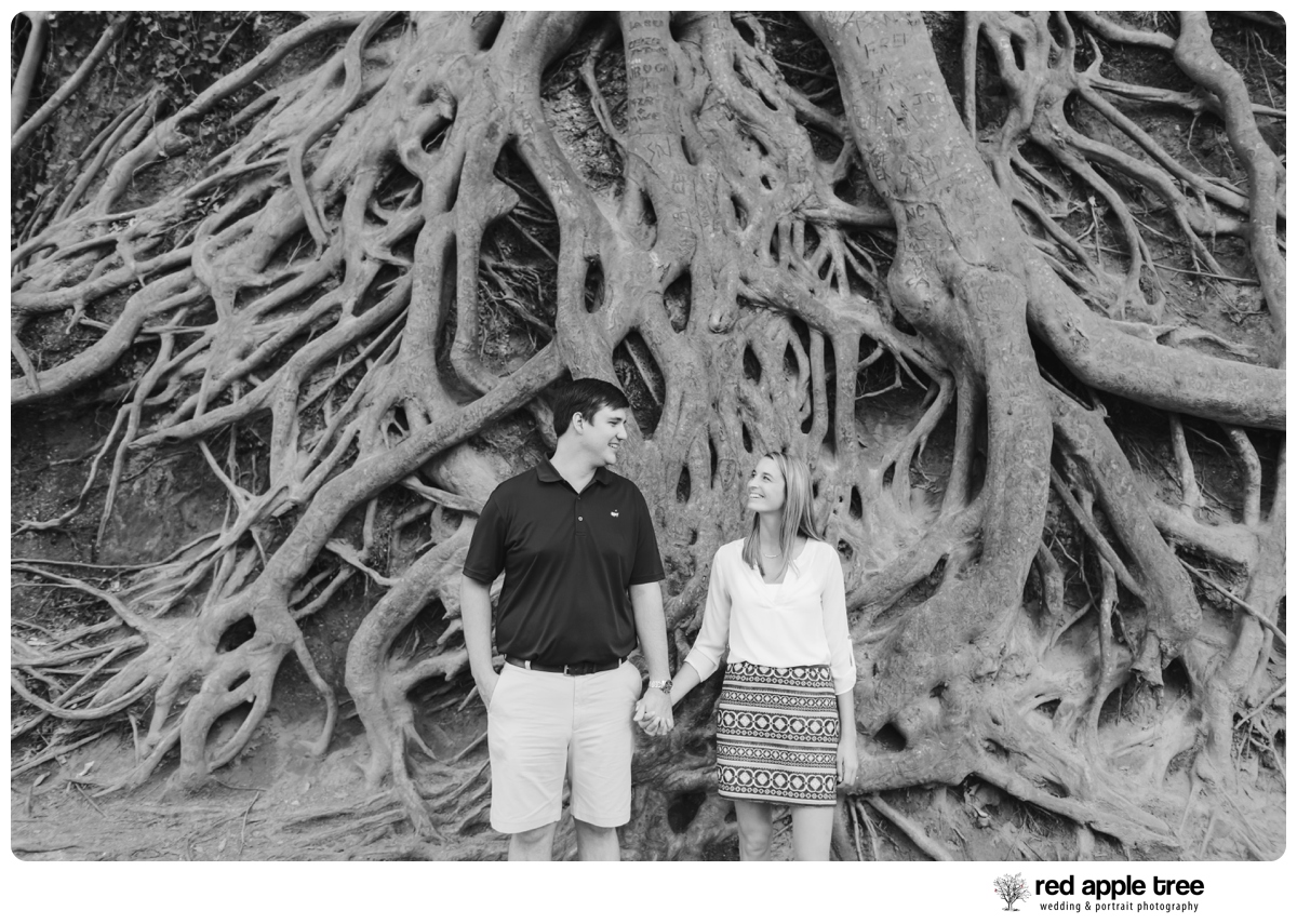red apple tree photography: downtown Greenville SC Engagement with ...