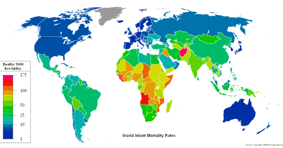 MORTALIDAD POR PAÍSES