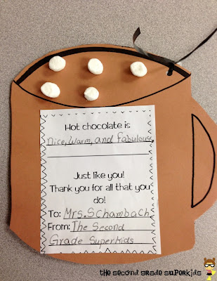 Classroom Freebies Too: Hot Chocolate Thanks!