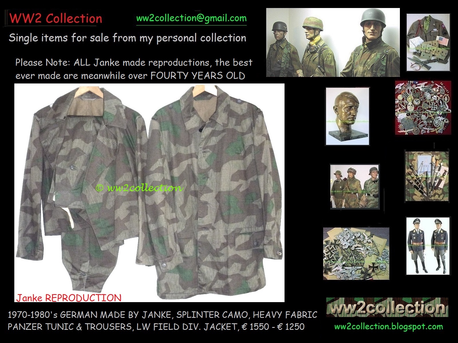 WW2 Collection Price List of my Private Collection Liquidation ...