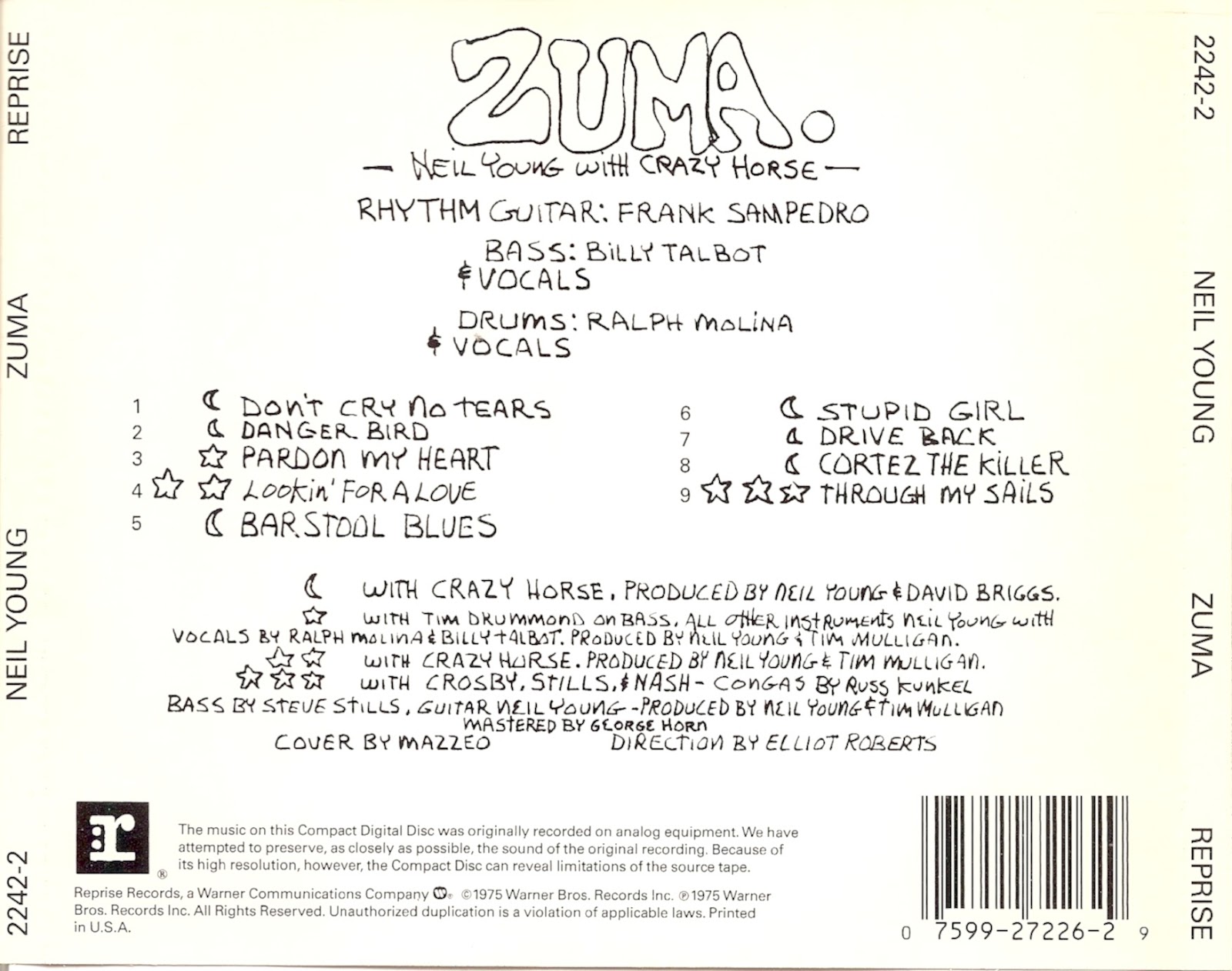 The First Pressing CD Collection: Neil Young - Zuma