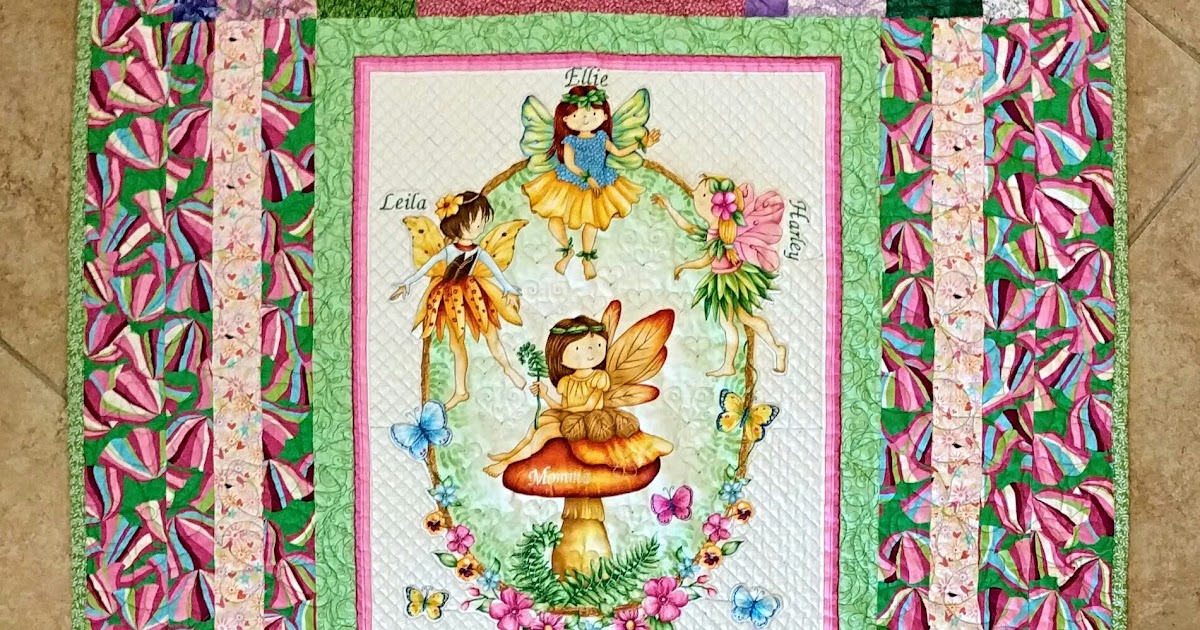 Fairy Panel Crib Quilt