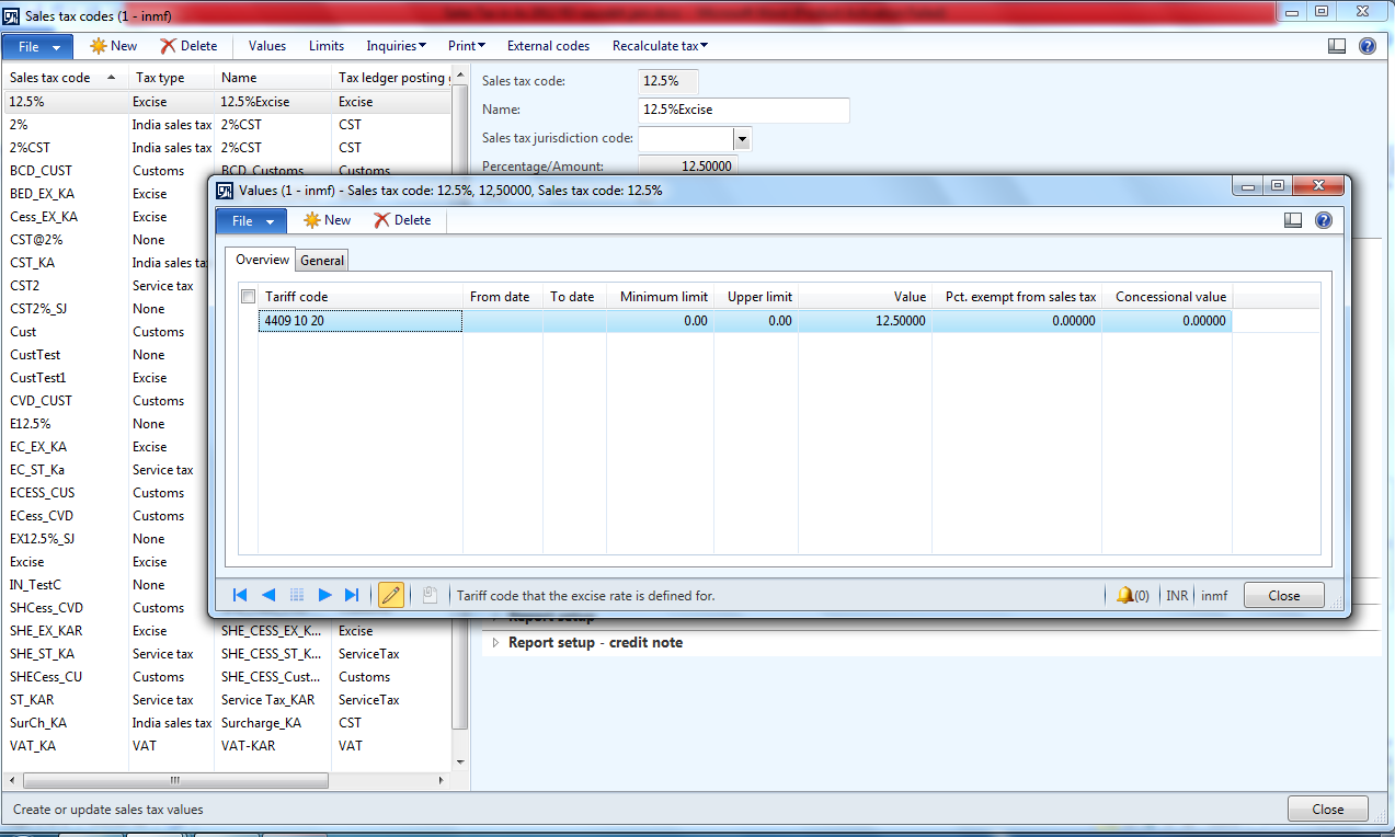 AxDunia: Combinations of Sales Tax in Ax 2012 R3