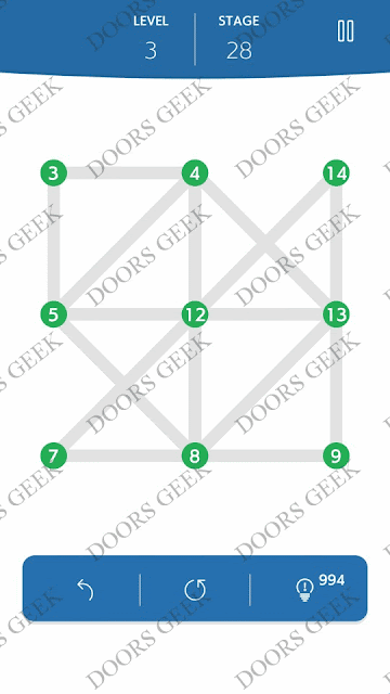 1LINE Level 3 Stage 28 Solution ~ Doors Geek