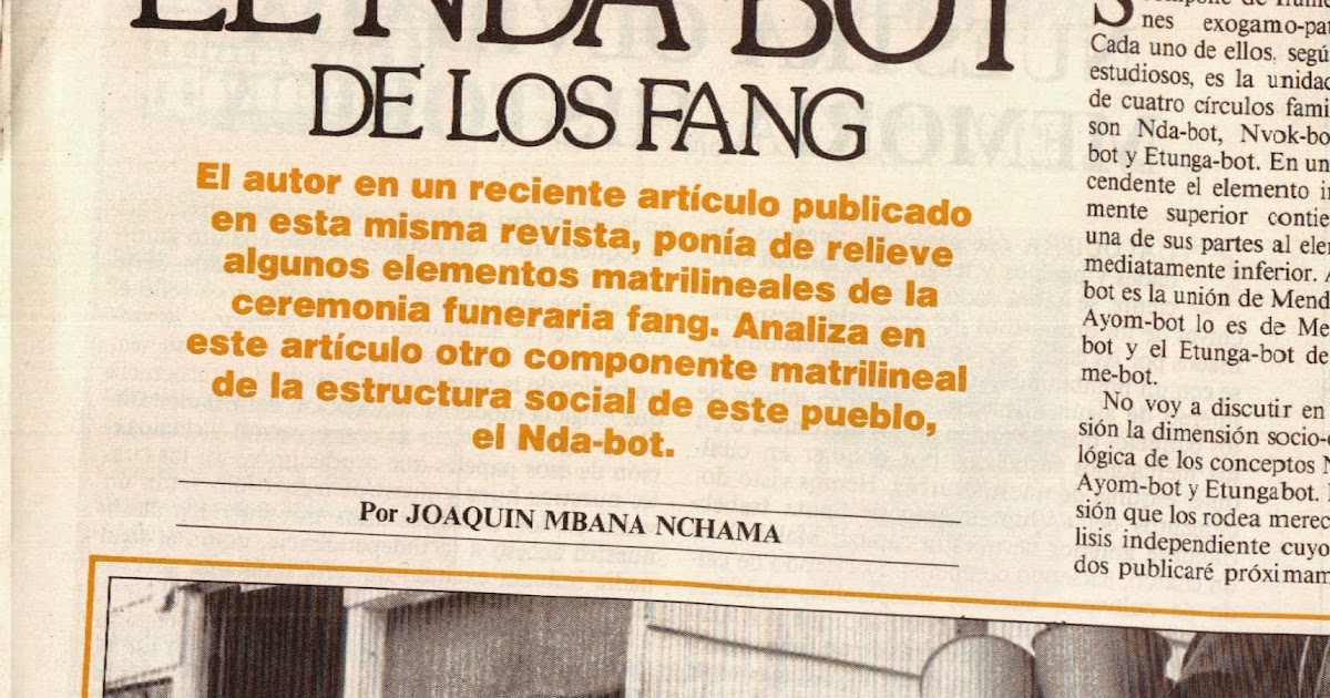 opensourceguinea.org: Joaquin Mbana Nchama (1991) "El Nda-bot de los ...