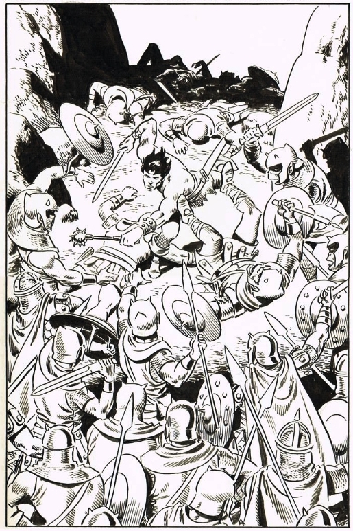 Cap'n's Comics: Wizard King Panel by Wally Wood