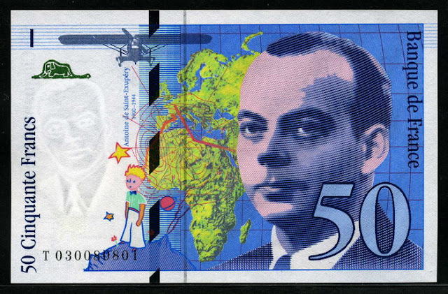 France money 50 French Francs banknote 1997 Saint-Exupéry|World ...