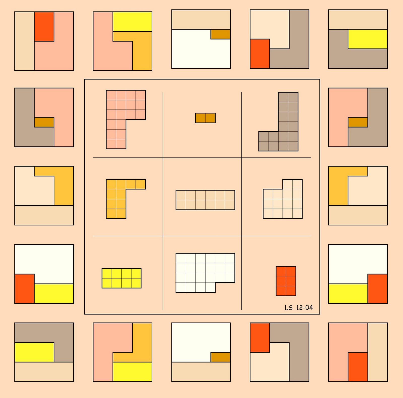 median Don Steward Magic Squares: geomagic squares