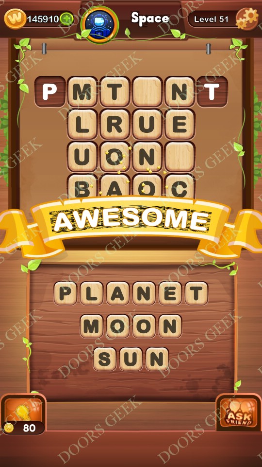 Word Bright Level 51 Answers ~ Doors Geek
