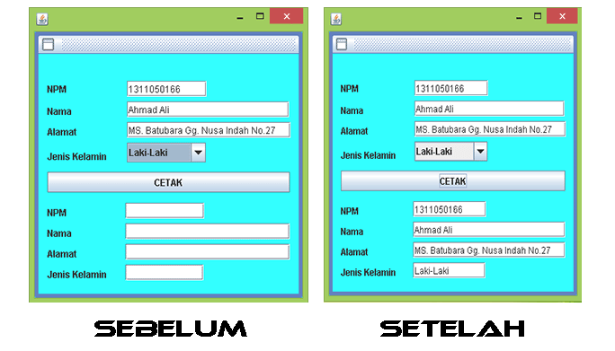 Tutorial : Latihan 1 Membuat Desain Form | Sistem Informasi