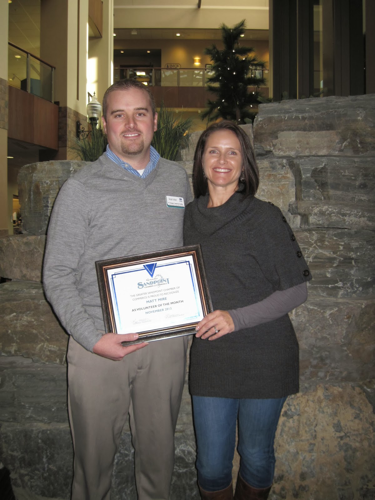 Greater Sandpoint Chamber Chatter: Chamber Honors Matt Mire as ...