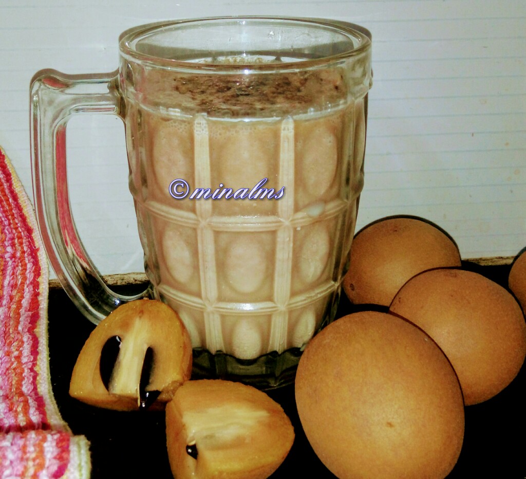 Chikoo ( Sapodilla/ sapota) Horlicks Milkshake
