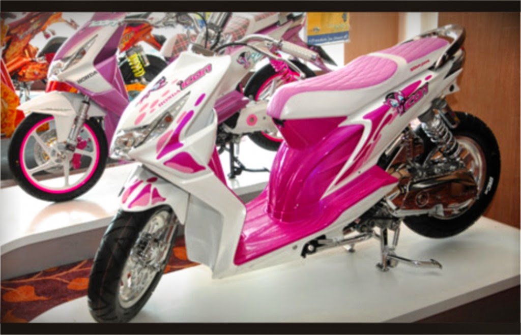 33+ Info Baru Stiker Motor Beat Warna Pink