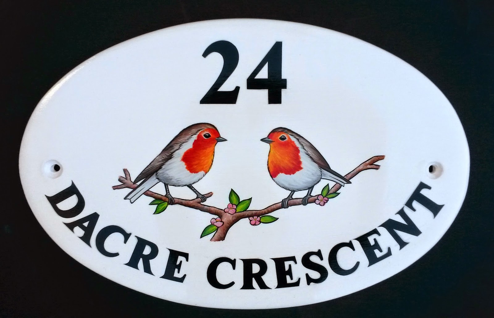 Hand Painted House Signs by Ceramic Art: House Signs and House Plaques ...