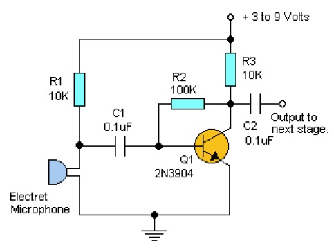 AUDIO PRE AMPLIFIER PROJECT CIRCUIT BASIC ELECTRONICS | BASIC ...
