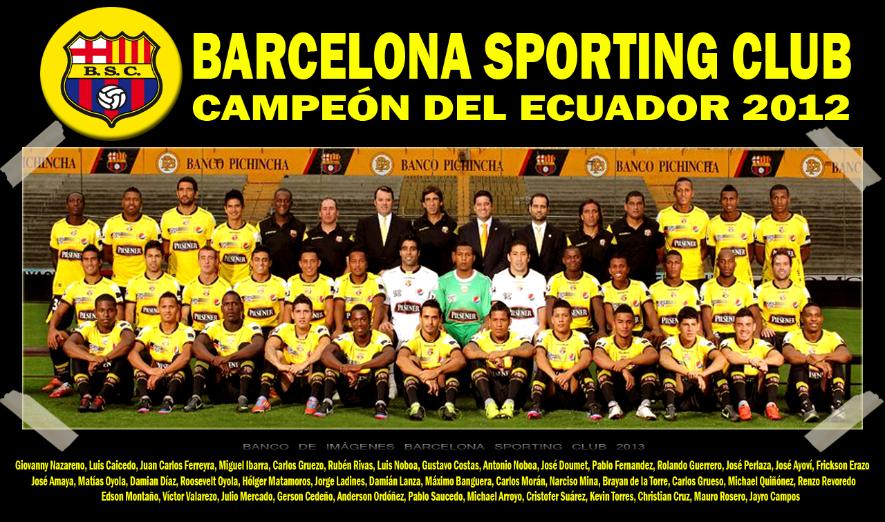 Plantilla Completa 2012 Barcelona Sporting Club ~ Imagenes de barcelona