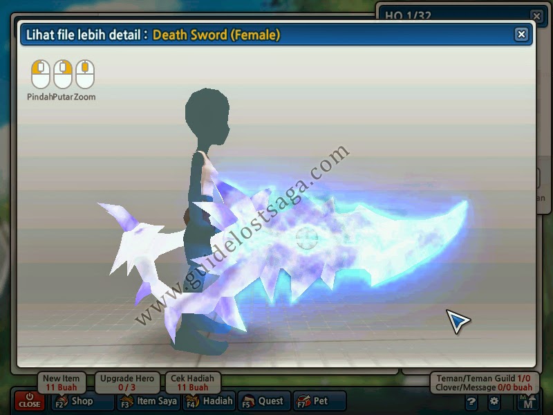 Gear Design Lost Saga Indonesia - DEATH SWORD Senjata Death Knight (F/M ...