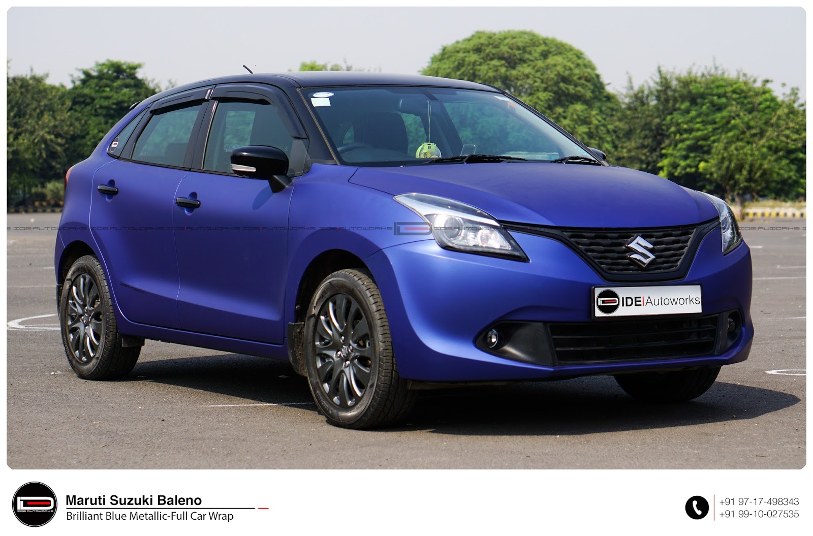 Maruti Suzuki Baleno - Wrapped in Brilliant Blue Matte Metallic | IDE ...
