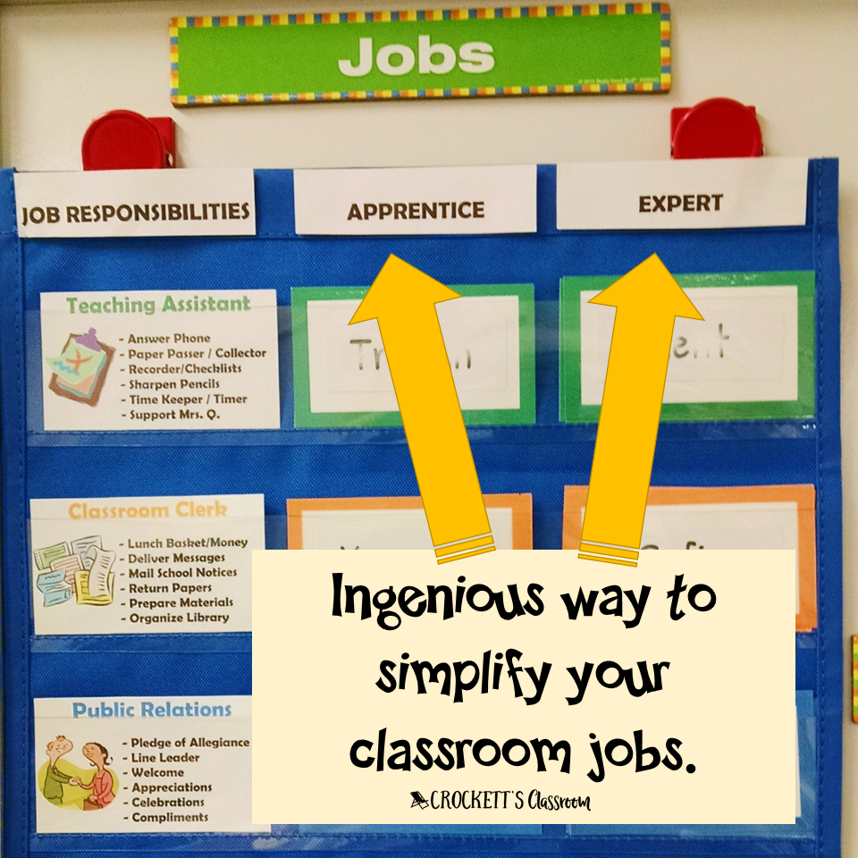 Simplifying Classroom Jobs - Crockett's Classroom