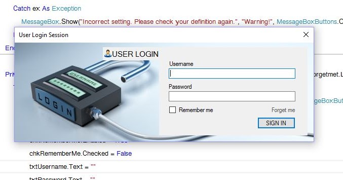 Remember user login with VB Net in Visual Studio - Video Tutorial ...