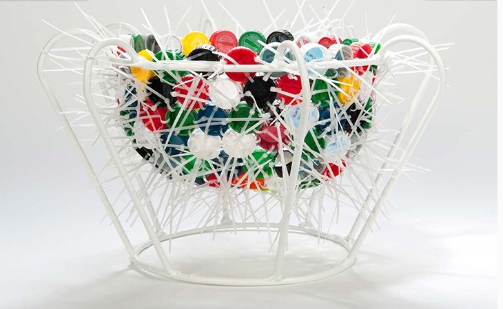 Recycled Bottle Caps Chair - Recycling Center