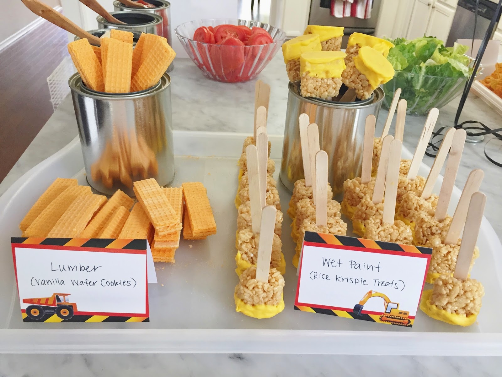 Construction Food Ideas Pin Page