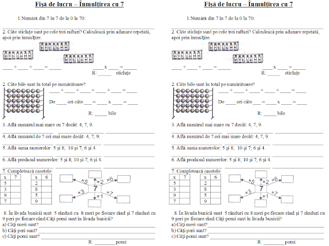 EDUCATIA CONTEAZA : INMULTIREA NUMERELOR NATURALE