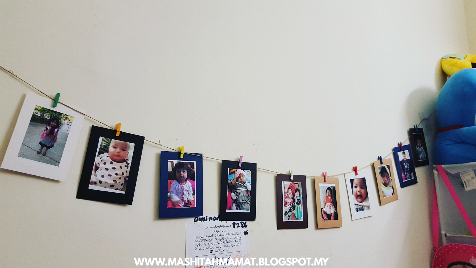 Frame DIY Kaison Menghiasi Bilik Anak-Anak | Memories Are Special ...