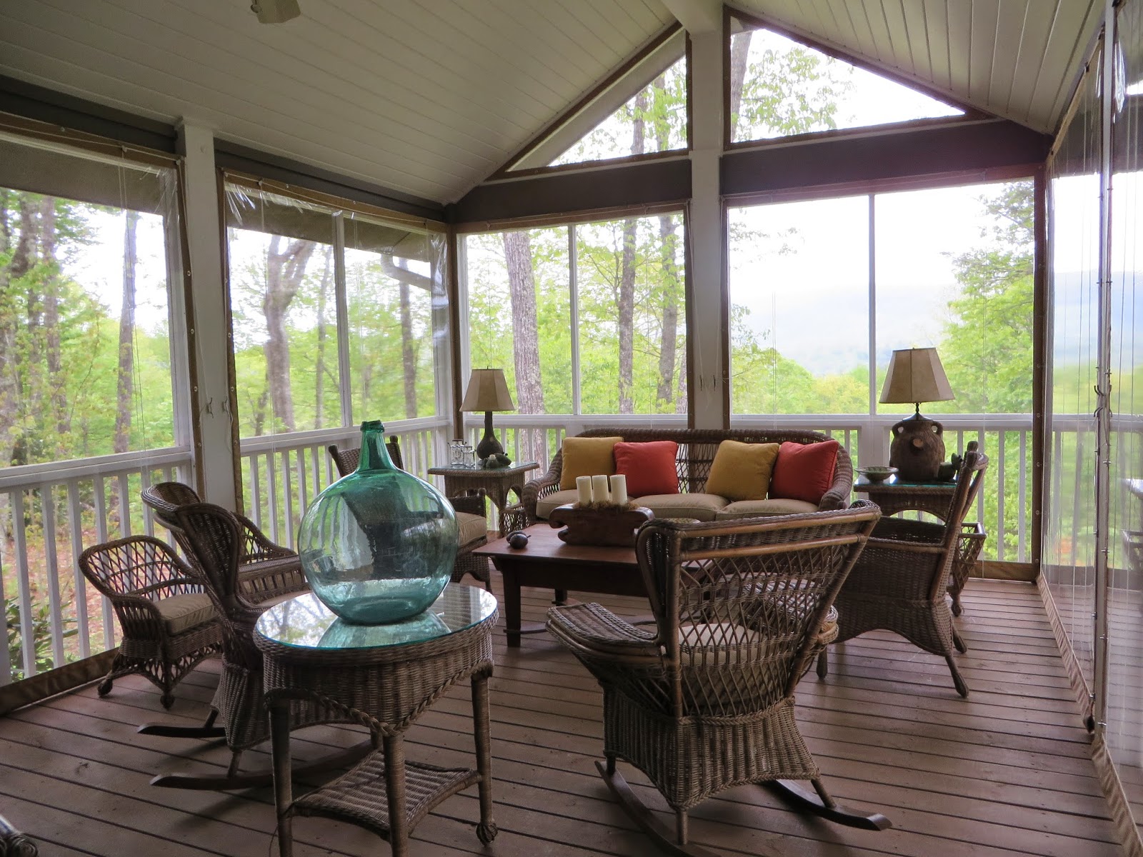 a curious gardener: mountain porches