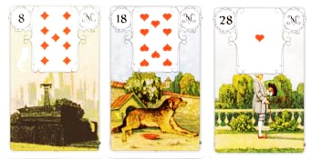 My Lenormand Oracle Journal: Coffin+Dog+Man; Lenormand Combos