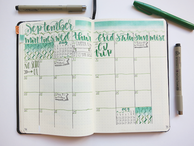 Our Journey in Journals: Bullet Journal September Setup