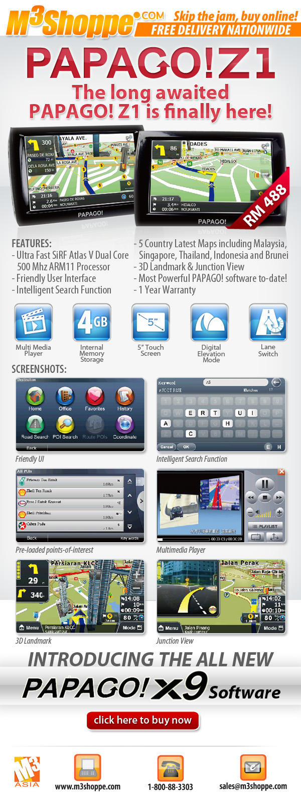 Blog @M3Shoppe.com: Unboxing the New PAPAGO! Z1...