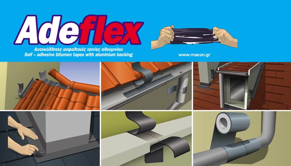 Αυτοκόλλητες ασφαλτικές ταινίες Adeflex: Χρήσεις - είδη - τοποθέτηση ...