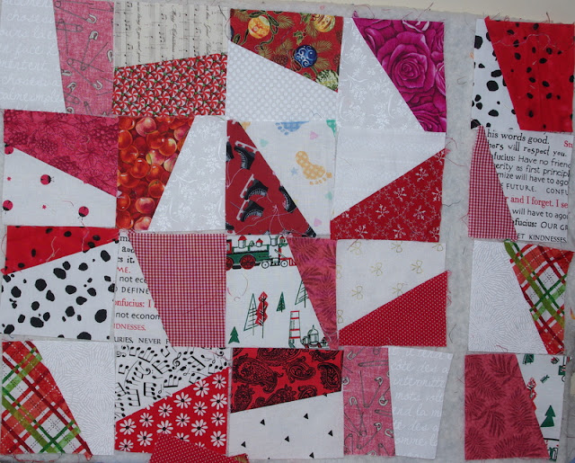 Sane, Crazy, Crumby Quilting: Red Scraps So Far