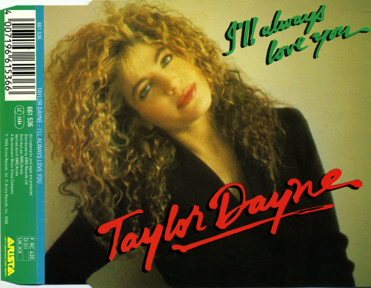 Music on CD single: I'll always love you - Taylor Dayne