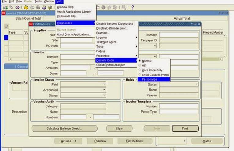 Oracle Apps Technical Interview Question and Answers: Forms Personalization