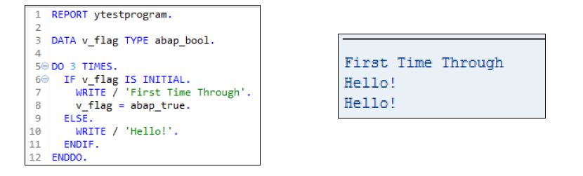 online Classes of SAP ERP ABAP 7.4 CONTROL STATEMENTS