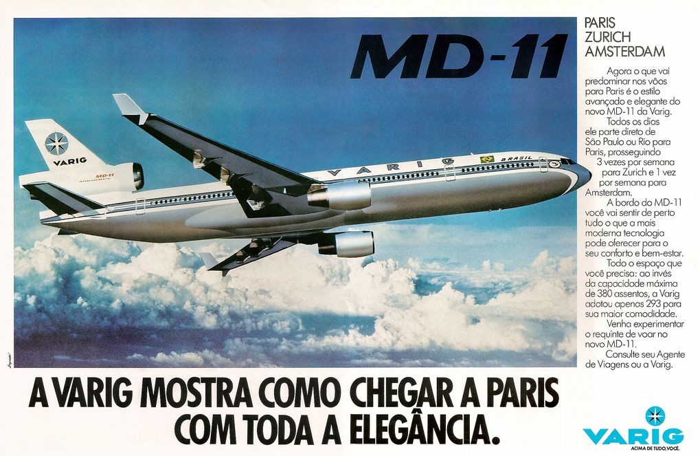 Airline memorabilia: Varig (1987,1989,2002)